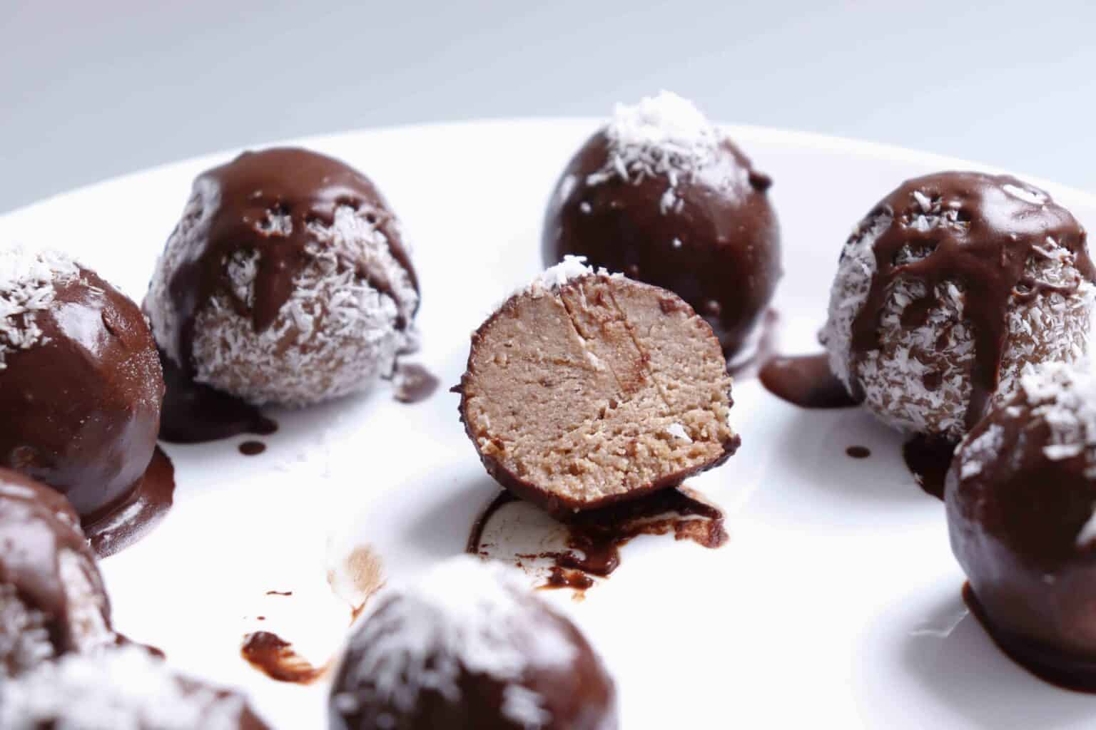Peanut Butter Powder Balls (Vegan, High Protein) - Almost Zero Waste