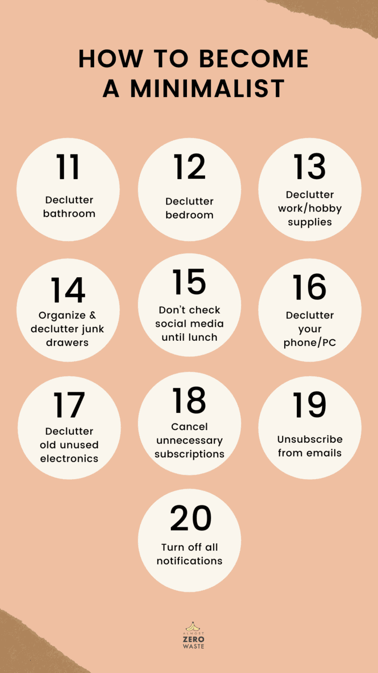 Becoming A Minimalist: 30-Day Challenge - Almost Zero Waste